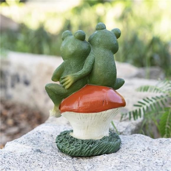 Accents | Frog Garden Statues Outdoor Decor Resin Couple Frogs Sitting ...